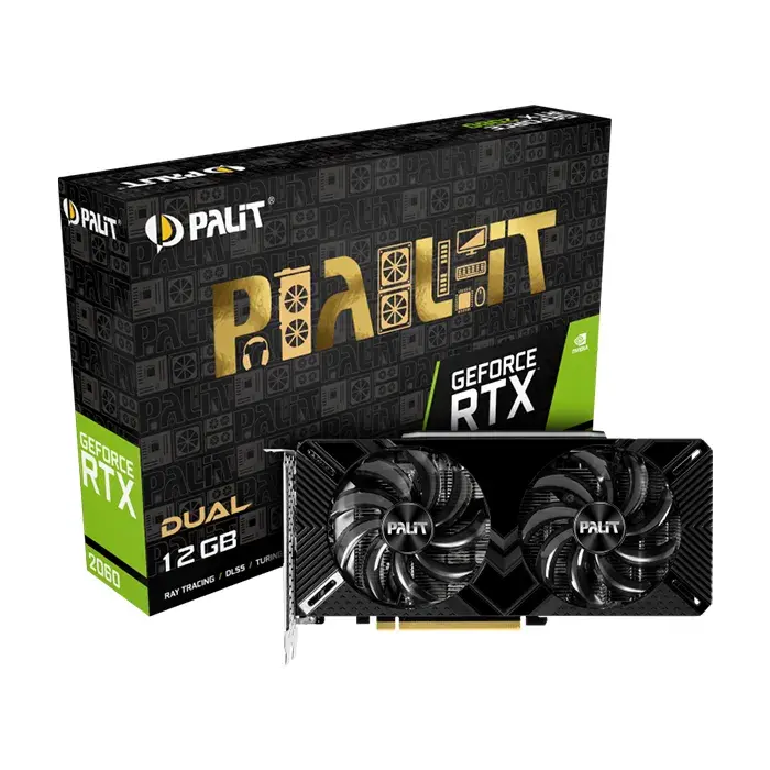 Palit GeForce RTX™ 2060 Dual 12GB Graphic card - TMD