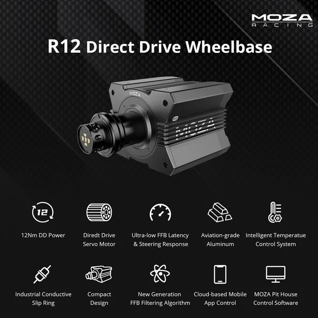 MOZA R12 Direct Drive wheelbase - TMD